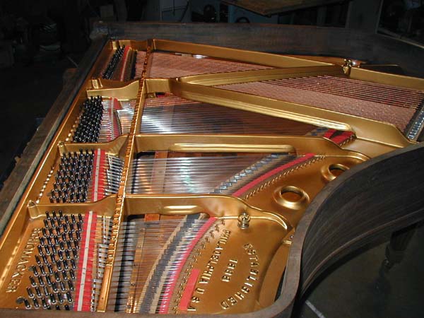 Bridges, board, plate and stringing.